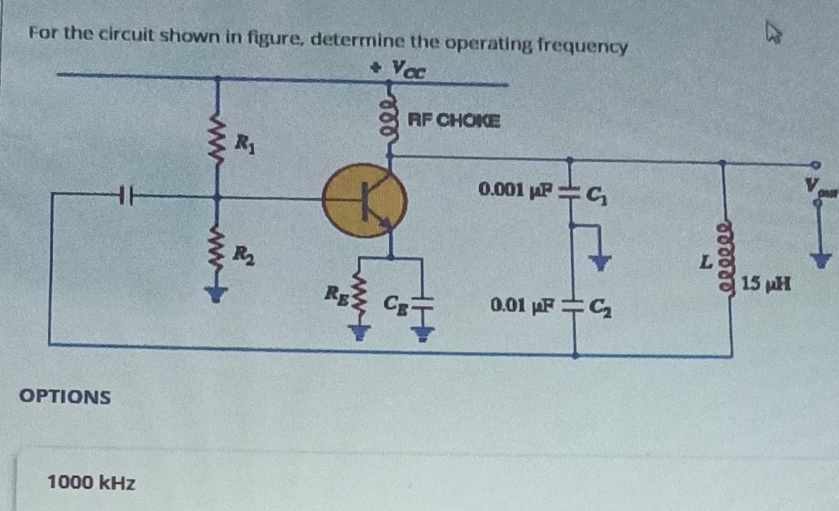 Solved For the circuit shown in figure, determine the | Chegg.com