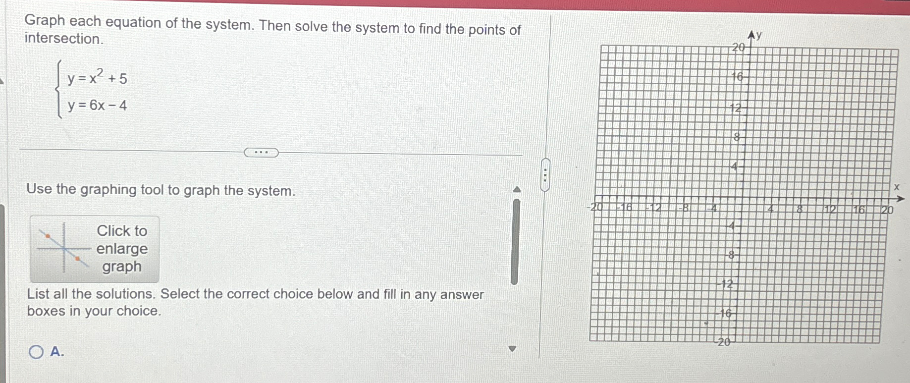 Solved Graph each equation of the system. Then solve the | Chegg.com