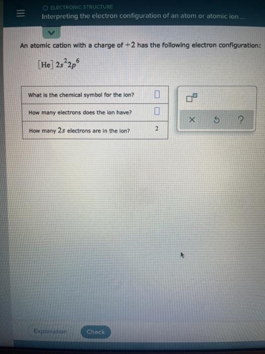 Solved O ELECTRONIC STRUCTURE II Interpreting the electron | Chegg.com