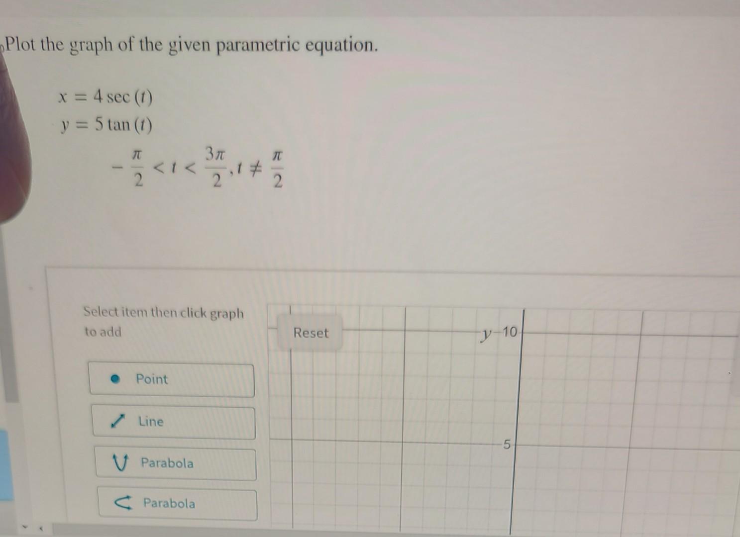 Solved Plot the graph of the given parametric equation. | Chegg.com