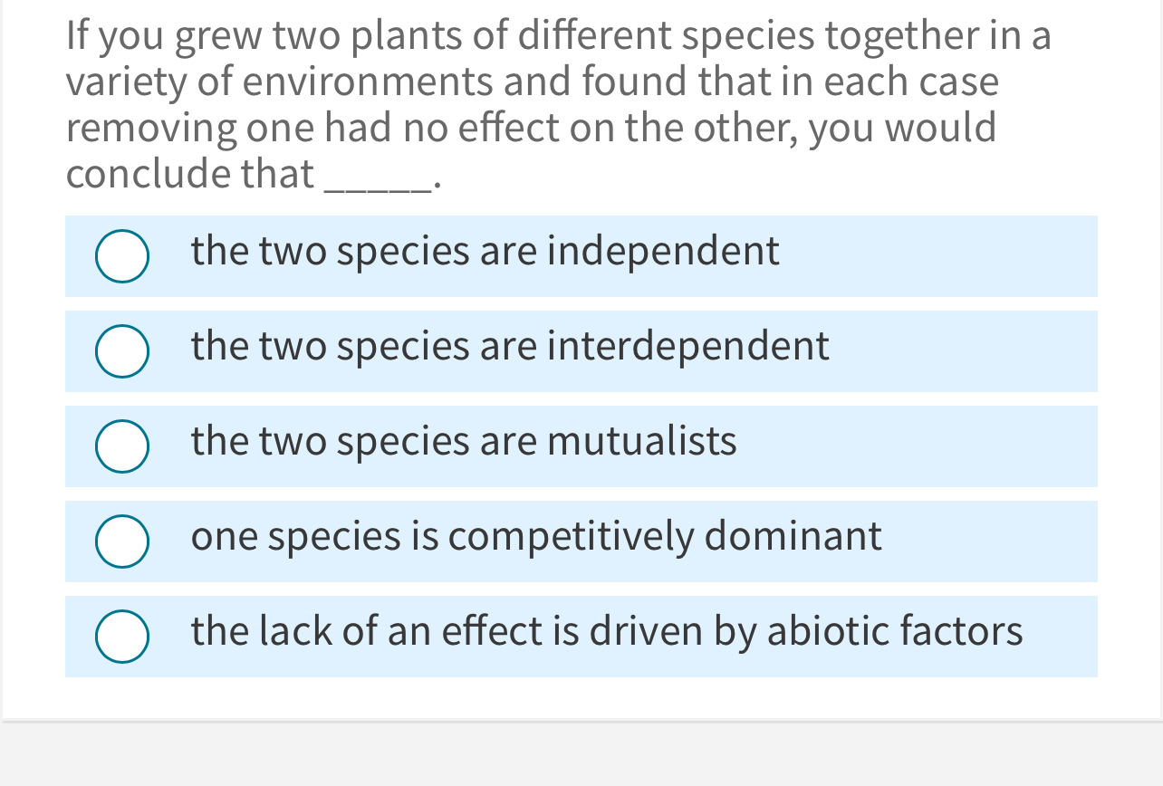 High Quality SOLUTION If you grew two plants of different species ...