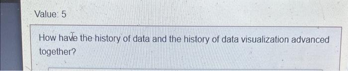 Solved How have the history of data and the history of data | Chegg.com