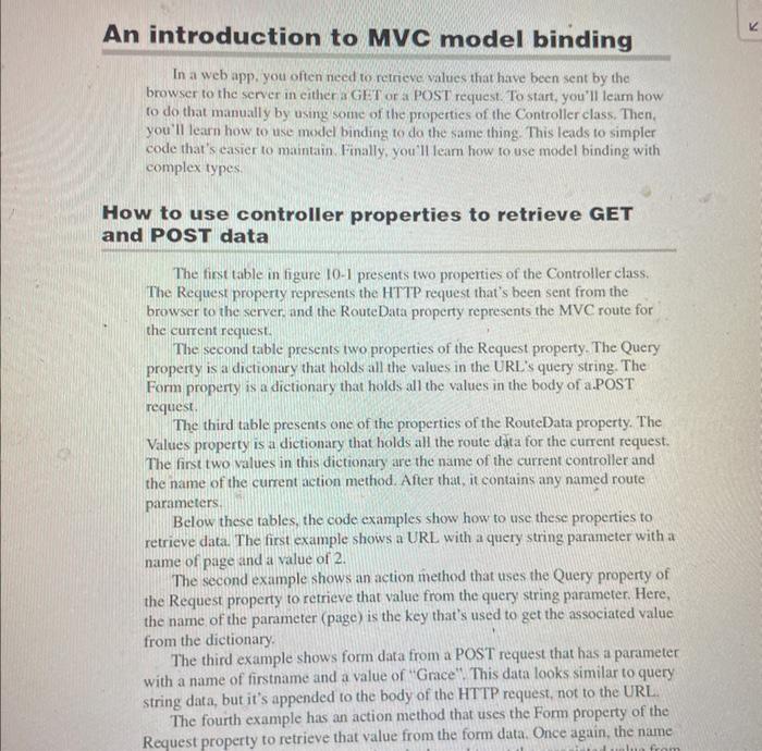 Solved model binding. use controller classi need code to | Chegg.com Solved model binding. use controller classi need code to | Chegg.com