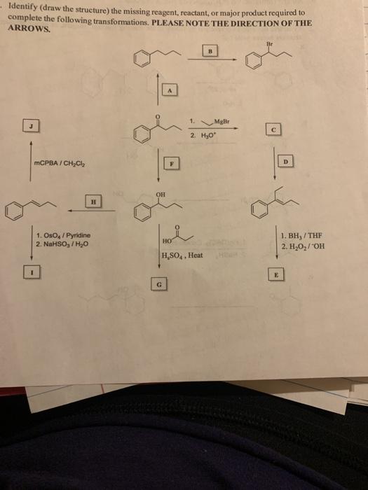 Solved - Identify (draw the structure) the missing reagent, | Chegg.com