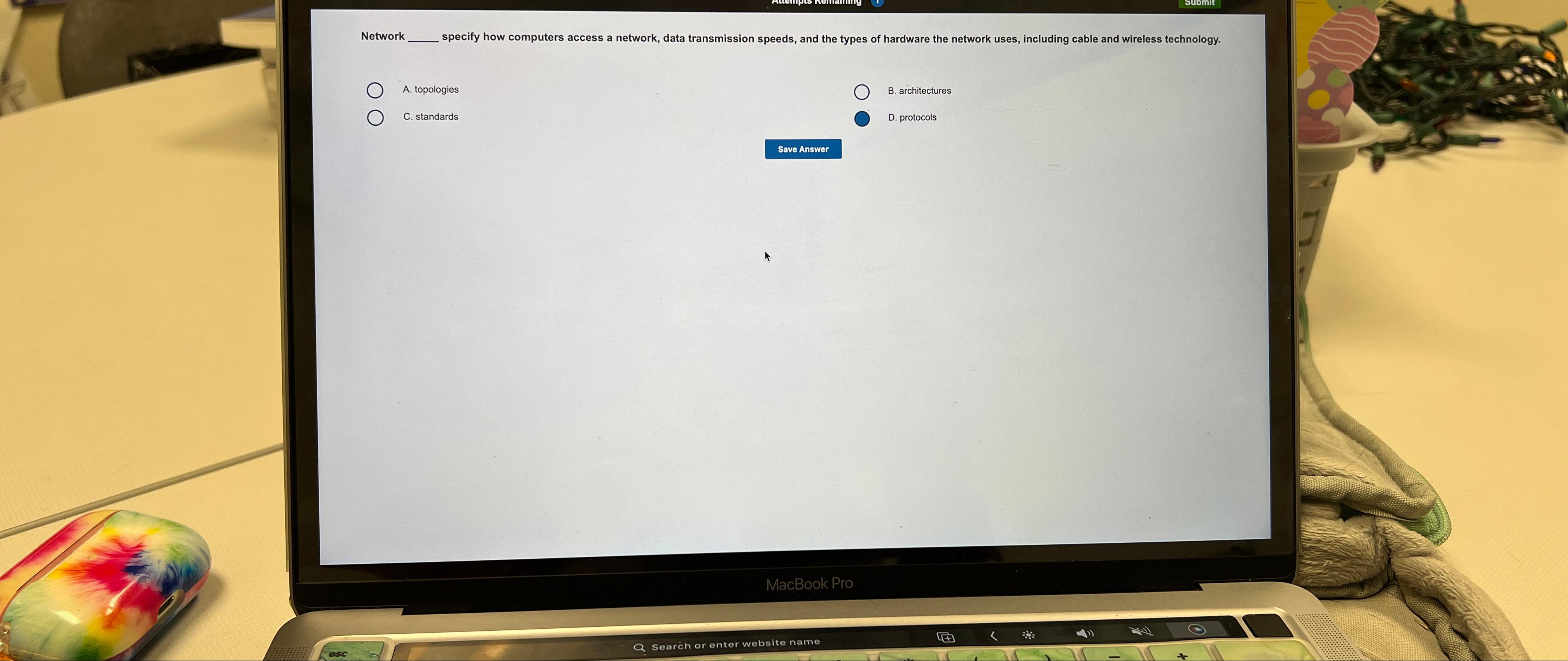 Solved Network specify how computers access a network, data | Chegg.com