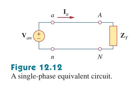 Solved A balanced, Y-Y connected circuit with an abc | Chegg.com