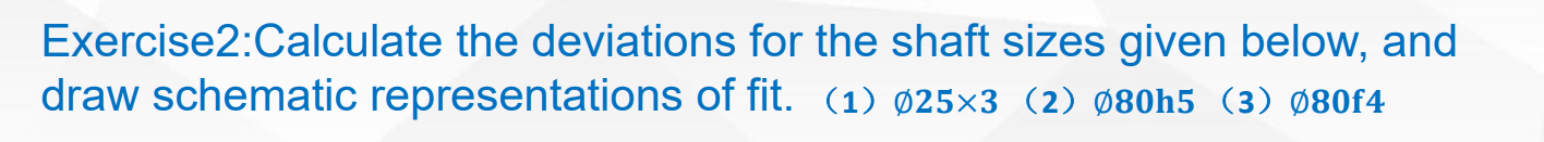 Solved Exercise2:Calculate the deviations for the shaft | Chegg.com