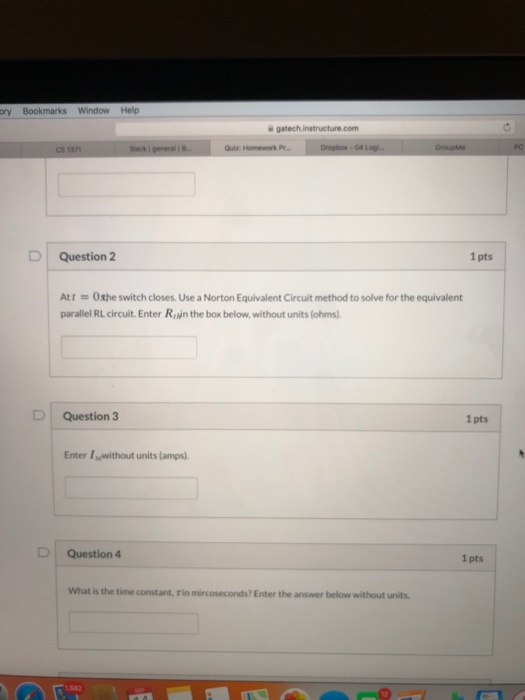 Solved ery Bookmarks Window Help gatech.instructure.com CS | Chegg.com