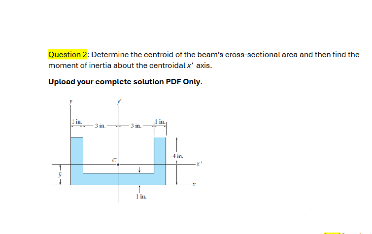 Solved Determine the moment of inertia IX about the | Chegg.com