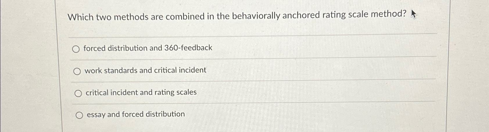 Solved Which two methods are combined in the behaviorally | Chegg.com