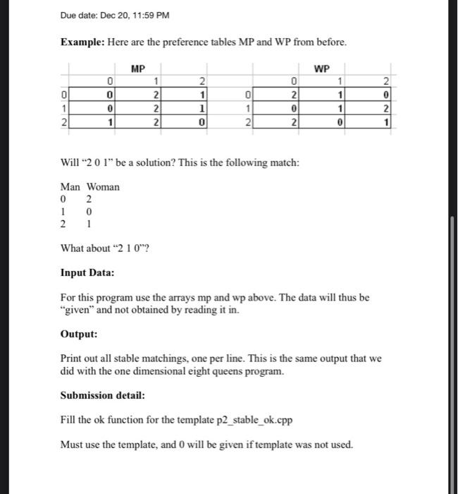 Solved fill the ok function for the template | Chegg.com