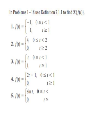Solved In Problems 1-18 ﻿use Definition 7,.1.1 ﻿to find φ | Chegg.com