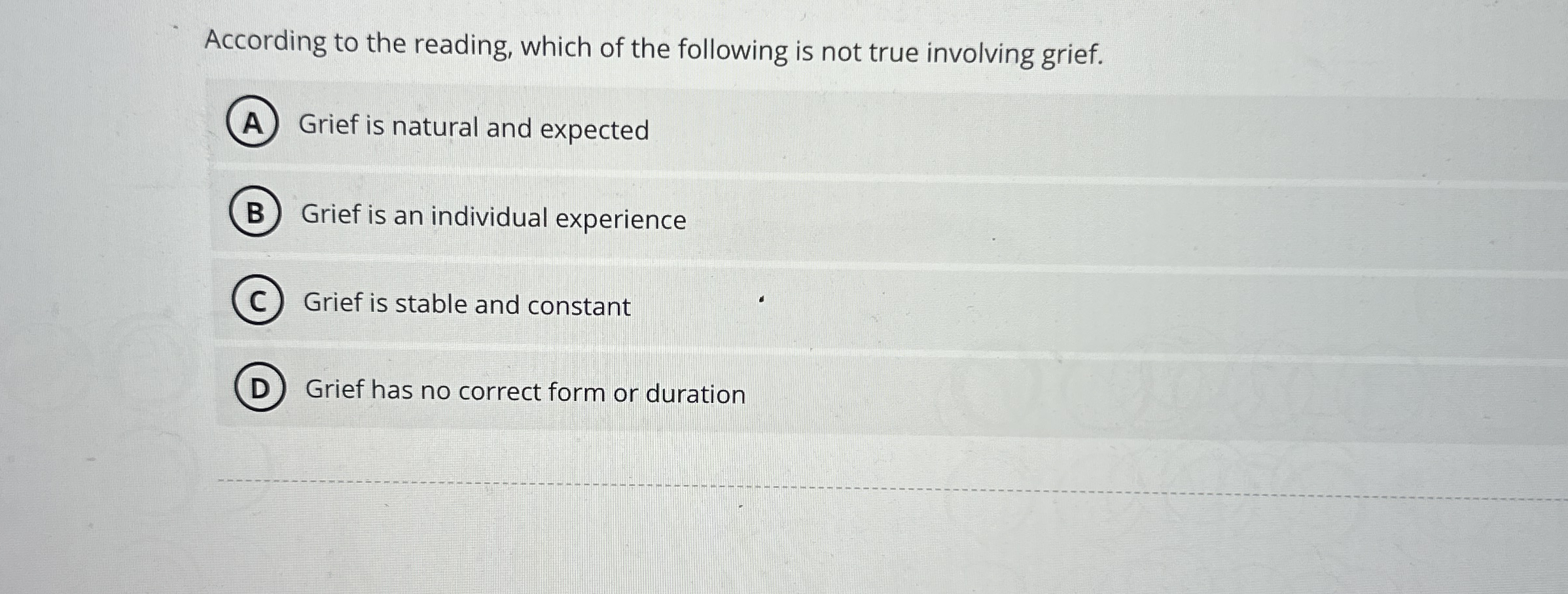 Solved According to the reading, which of the following is | Chegg.com