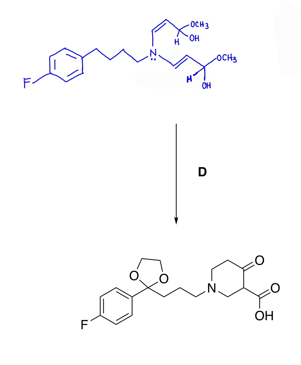 Show the series of steps D including synthetic | Chegg.com
