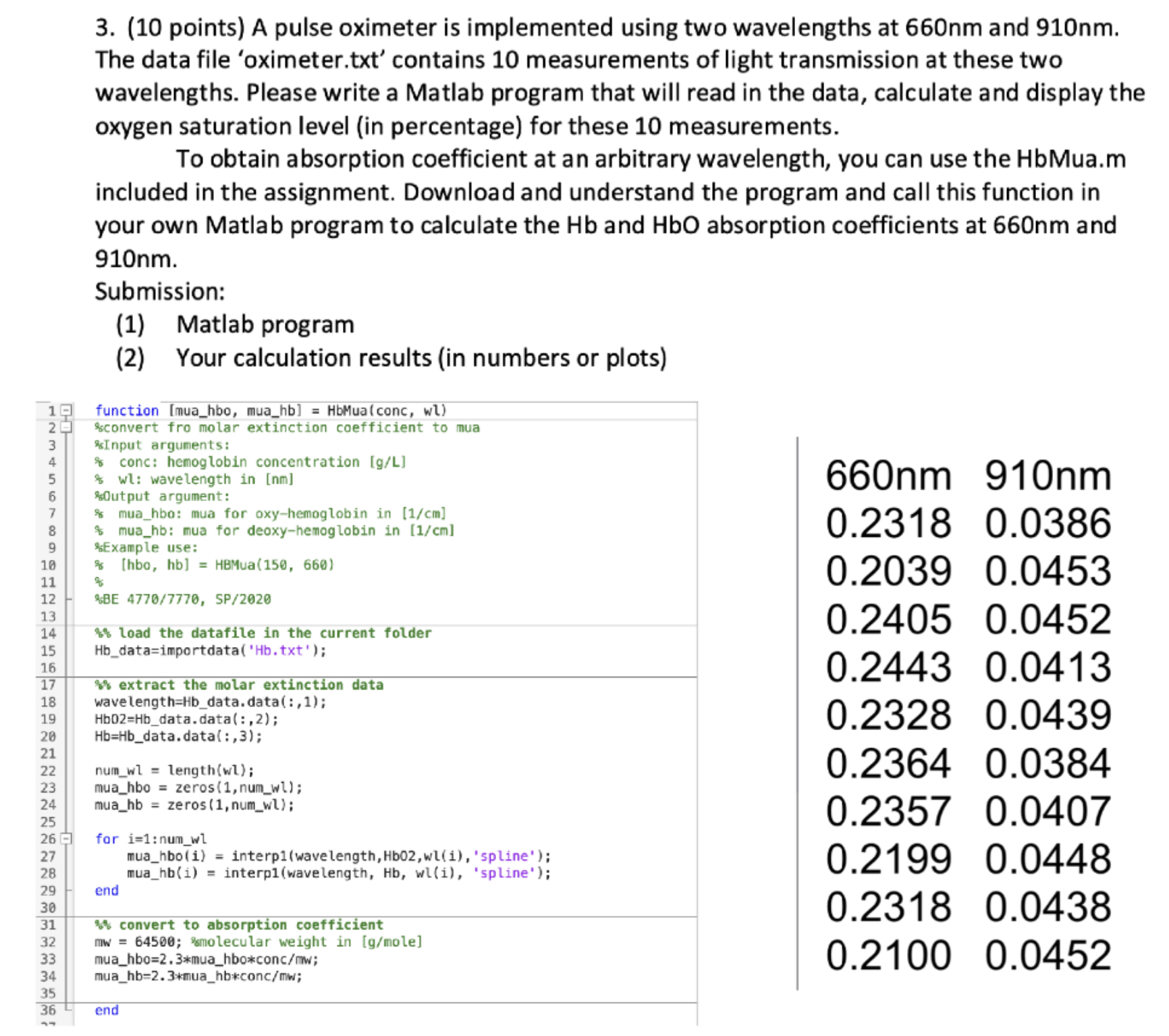 Solved Please answer this question with MatLab code and | Chegg.com