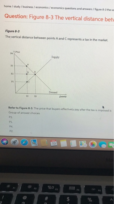 Solved Figure 8-3 The vertical distance between points A and | Chegg.com