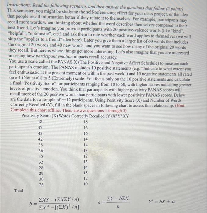 Solved Instructions: Read the following scenario, and then | Chegg.com