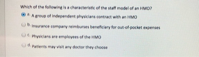 Solved Which of the following is a characteristic of the | Chegg.com