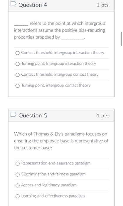 Solved refers to the point at which intergroup interactions | Chegg.com