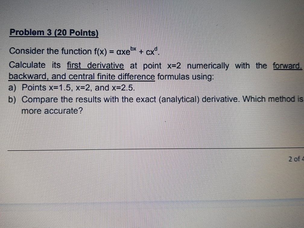 Solved Problem 3 (20 Points) Consider the function f(x) = | Chegg.com