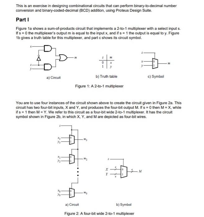Solved This Is An Exercise In Designing Combinational 