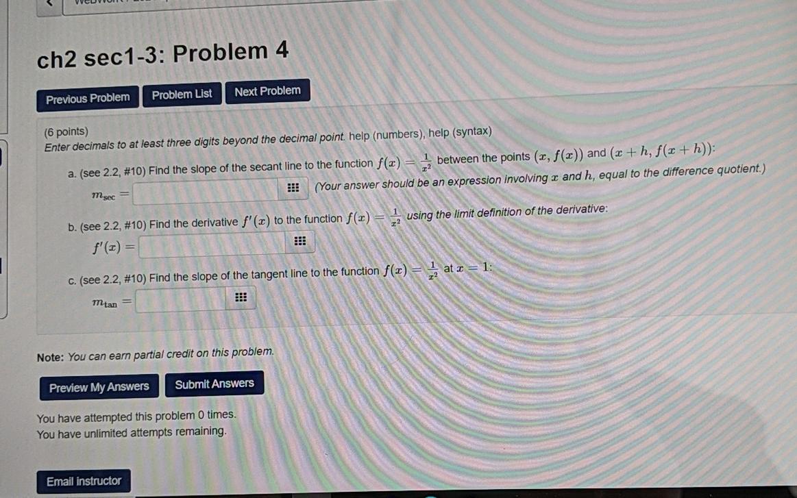 Solved ch2 sec1-3: Problem 4 Previous Problem Problem List | Chegg.com Solved ch2 sec1-3: Problem 4 Previous Problem Problem List | Chegg.com
