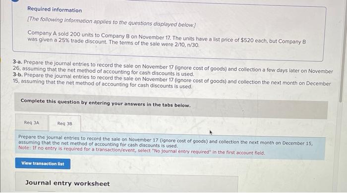 Solved Required information [The following information | Chegg.com