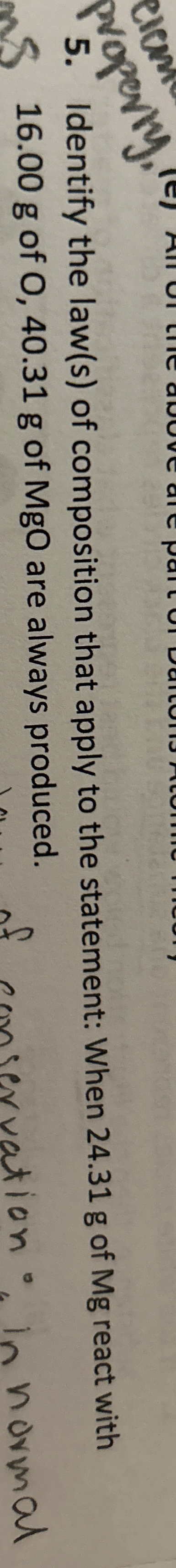 Solved Identify the law(s) ﻿of composition that apply to the | Chegg.com