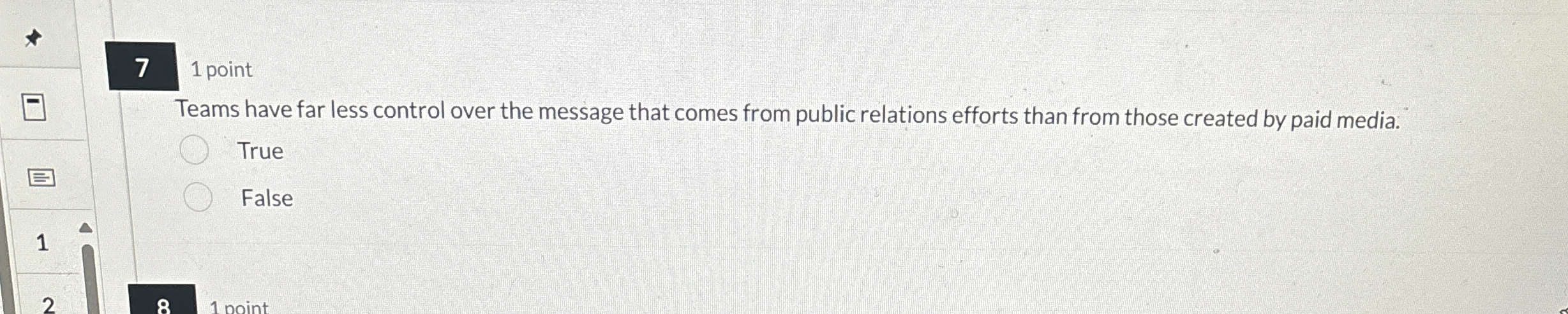 Solved 71 ﻿pointTeams have far less control over the message | Chegg.com