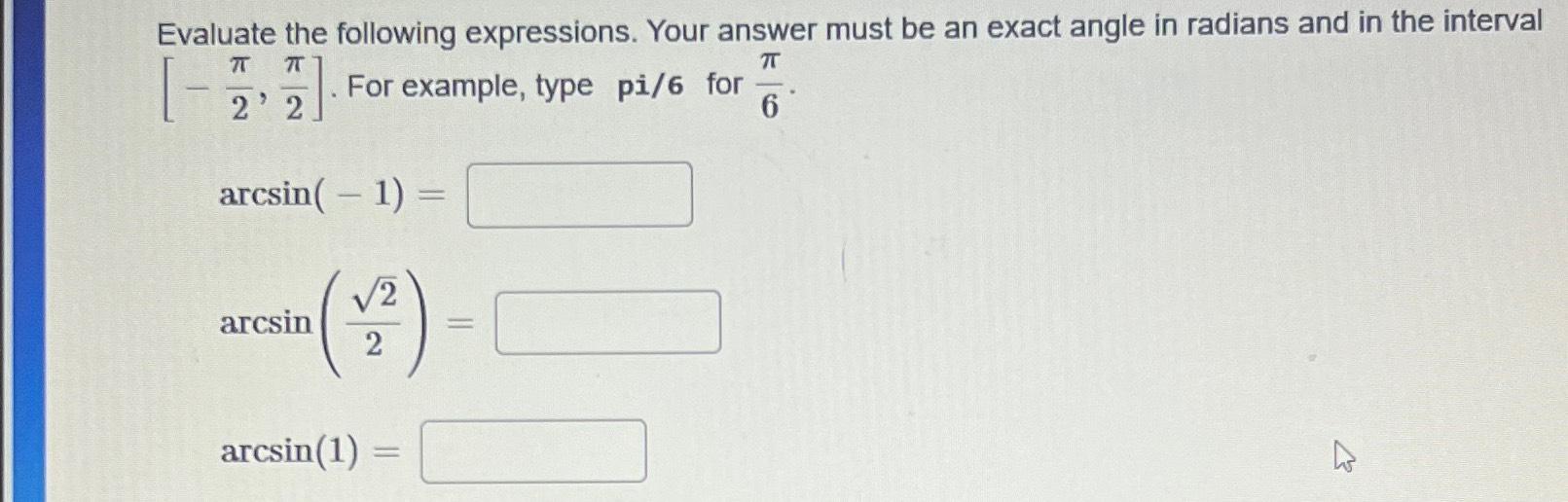 Solved Evaluate the following expressions. Your answer must | Chegg.com