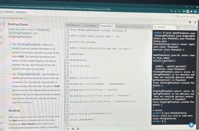 Solved CENGAGE | MINDTAP Sraming Exercise 11.2. Instructions | Chegg.com