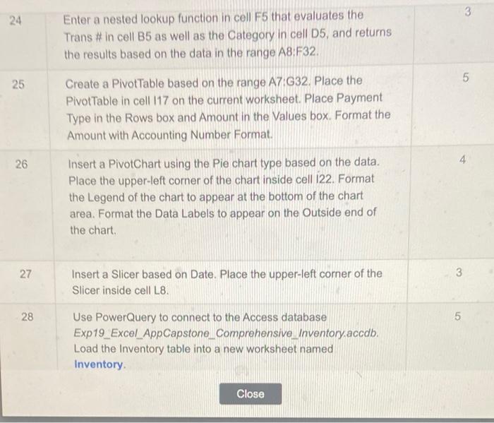 Solved Accinnment Instructions 24 Enter a nested lookup | Chegg.com