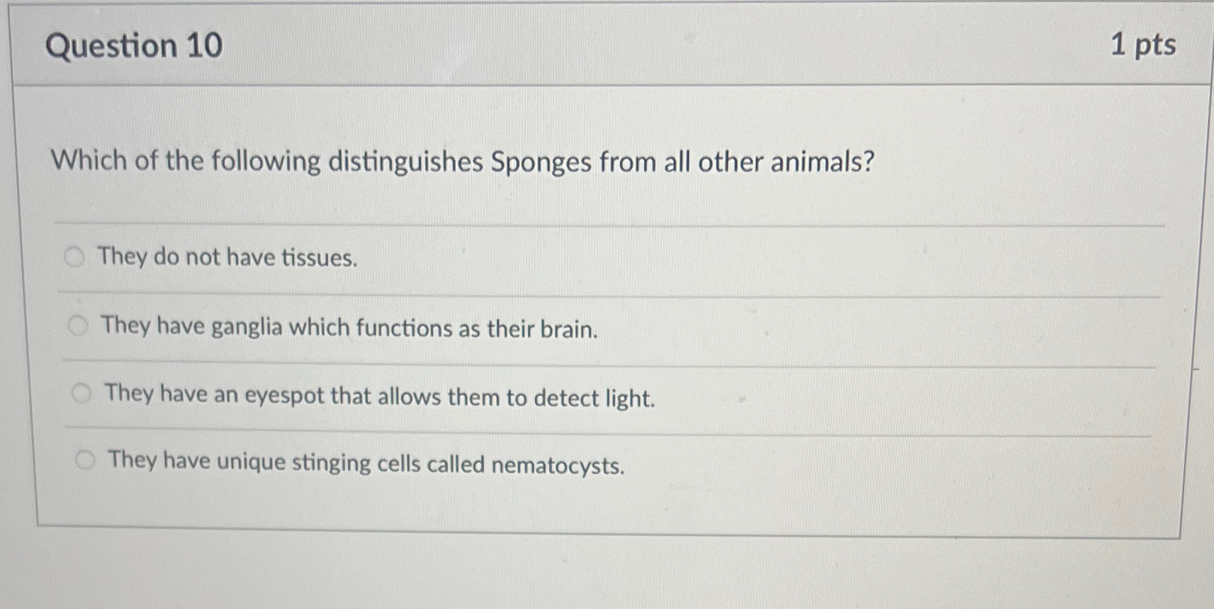 Solved Question 101 ﻿ptsWhich of the following distinguishes | Chegg.com