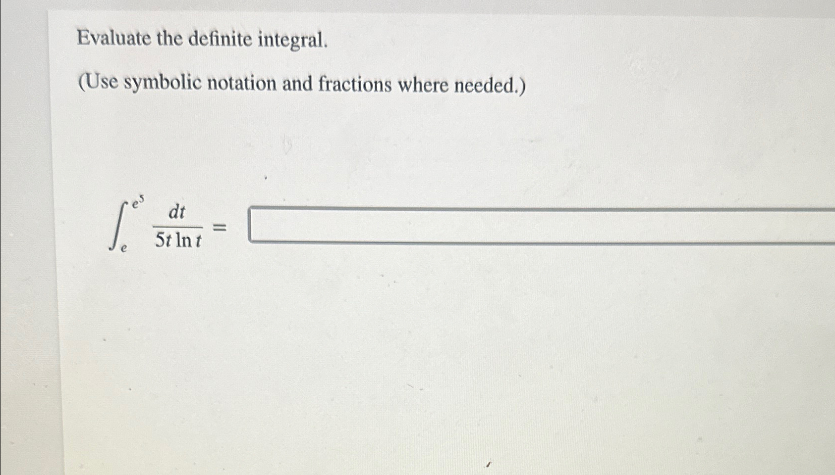 Solved Evaluate the definite integral.(Use symbolic notation | Chegg.com
