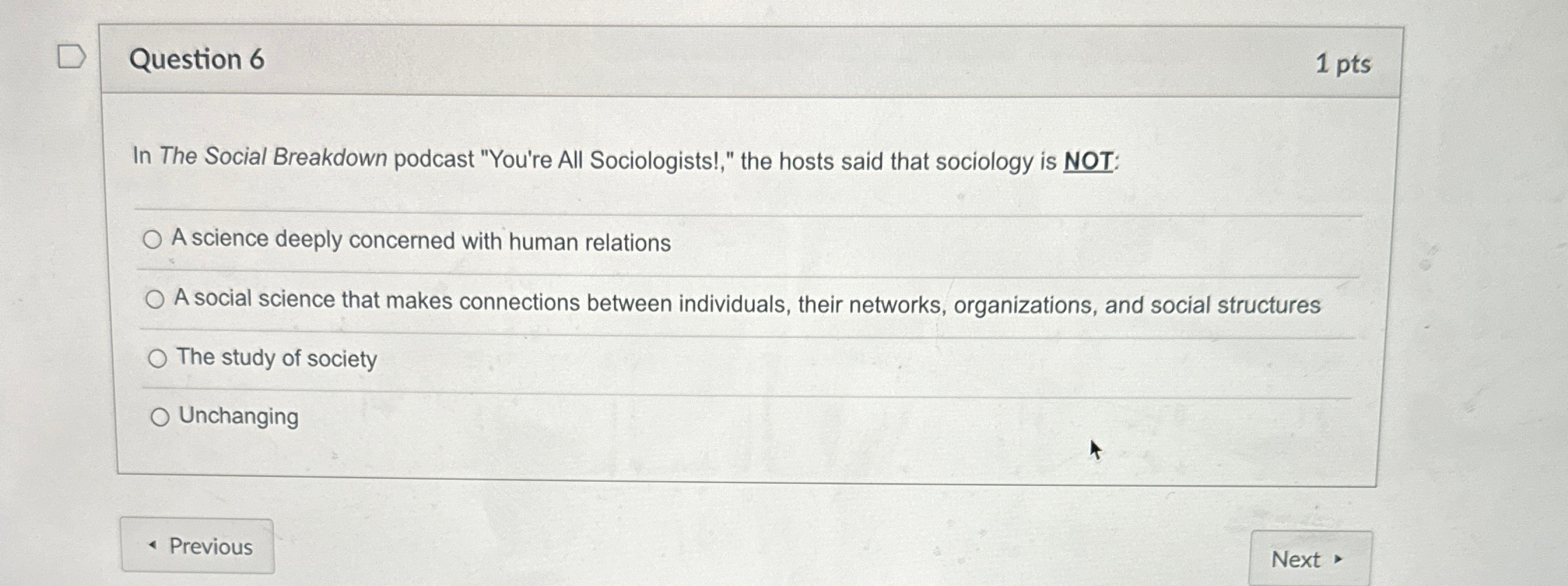 Solved Question 61 ﻿ptsIn The Social Breakdown podcast | Chegg.com