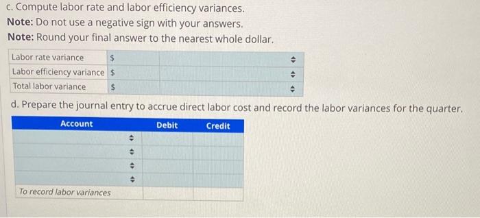 Solved DM \& DL variances; journal entries Madzinga's | Chegg.com
