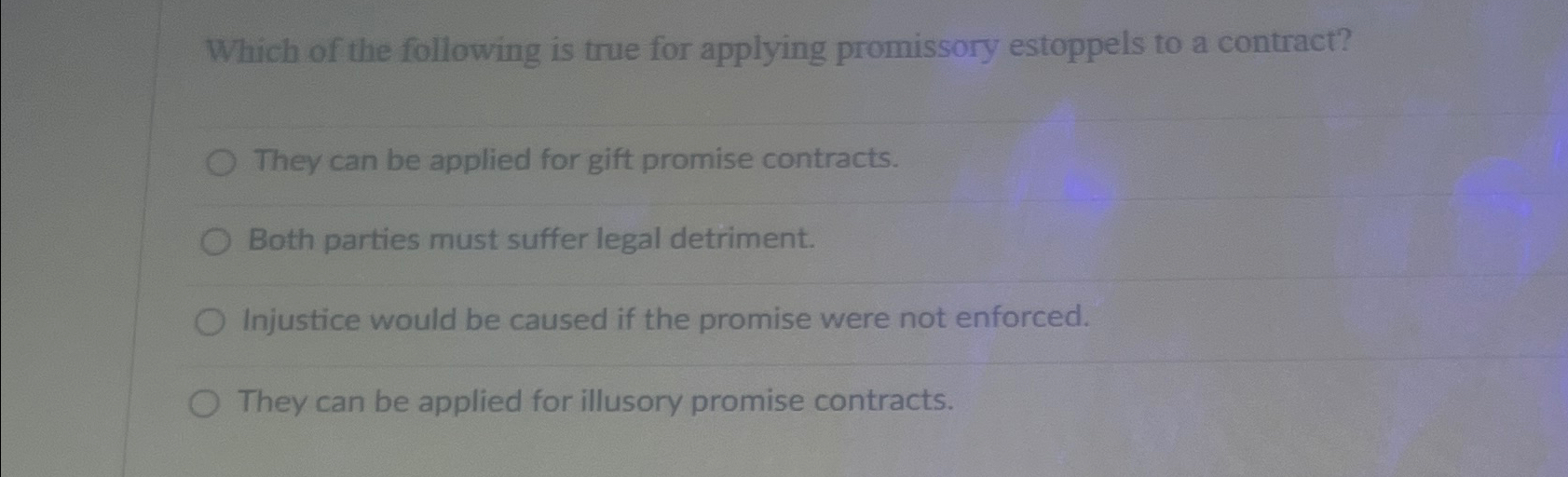 Solved Which of the following is true for applying | Chegg.com