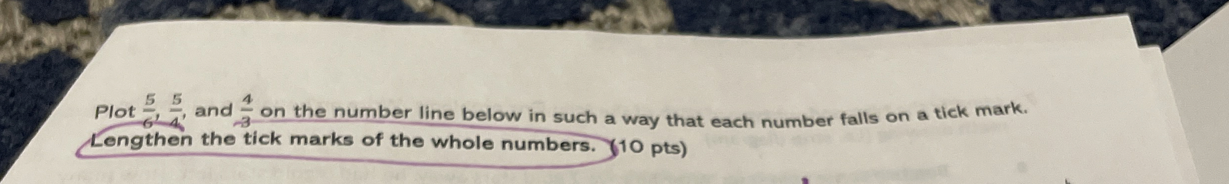 Solved Plot 56,54, ﻿and 43 ﻿on the number line below in such | Chegg.com