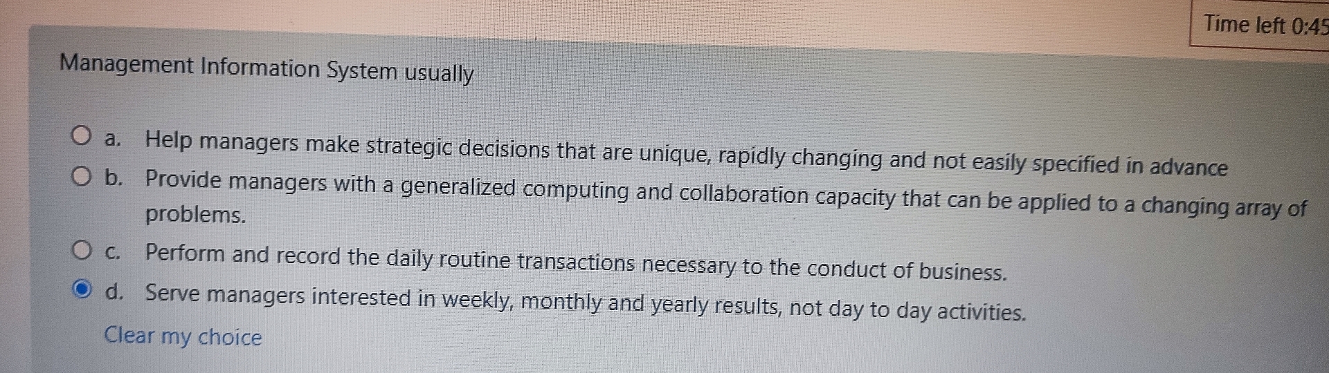 Solved Management Information System usuallya. ﻿Help | Chegg.com