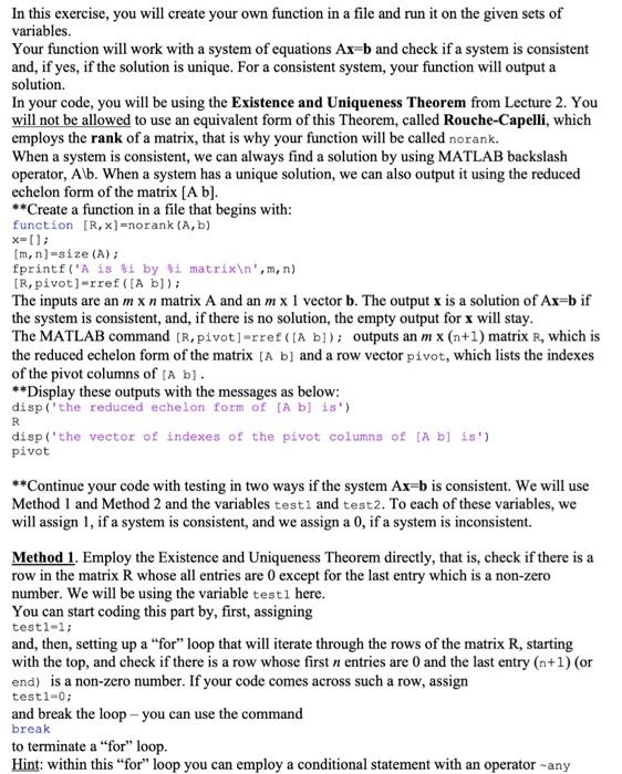 Solved In this exercise, you will create your own function | Chegg.com