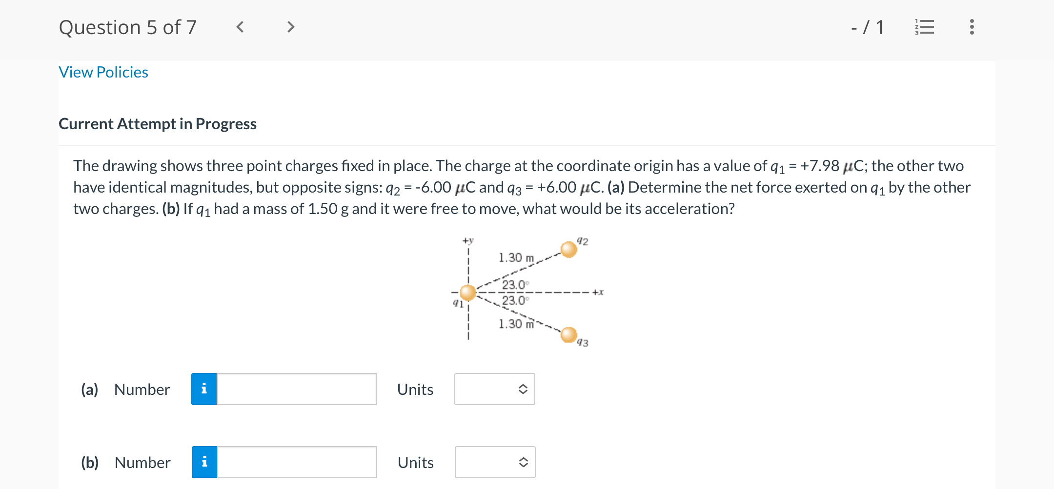 Question 5 ﻿of 7View PoliciesCurrent Attempt in | Chegg.com