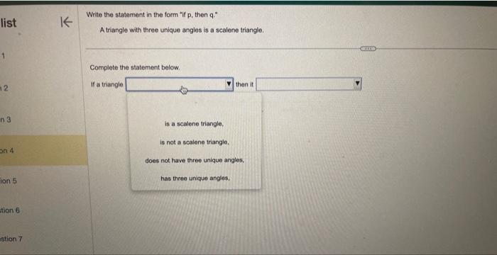 Solved Write the statement in the form "if p, then q." A | Chegg.com