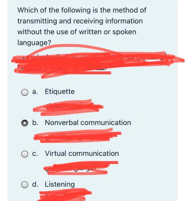 Solved Which of the following is the method of transmitting | Chegg.com