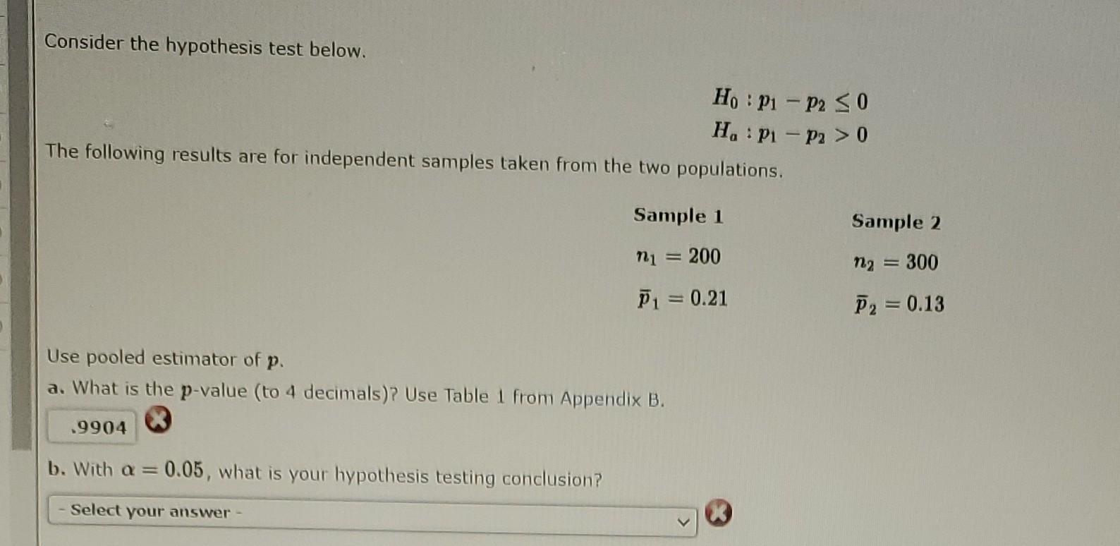 Consider the hypothesis test below. | Chegg.com