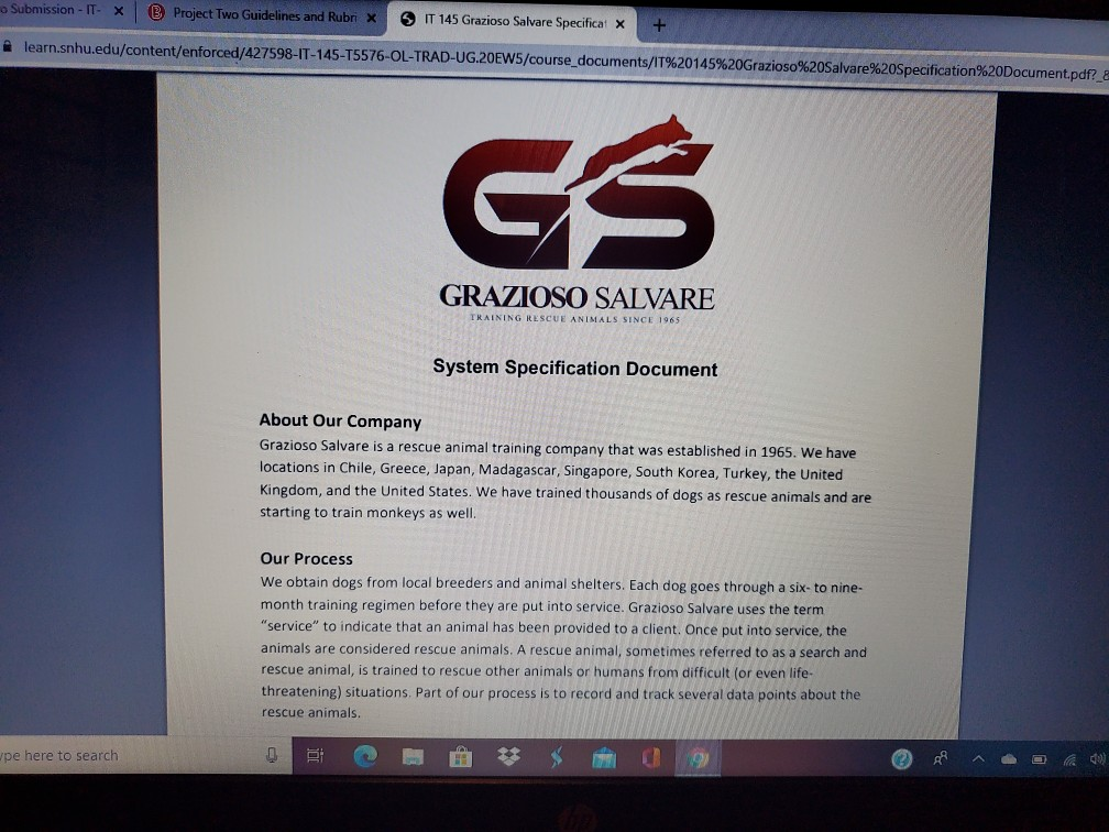 Directions Grazioso Salvare has provided you with a | Chegg.com