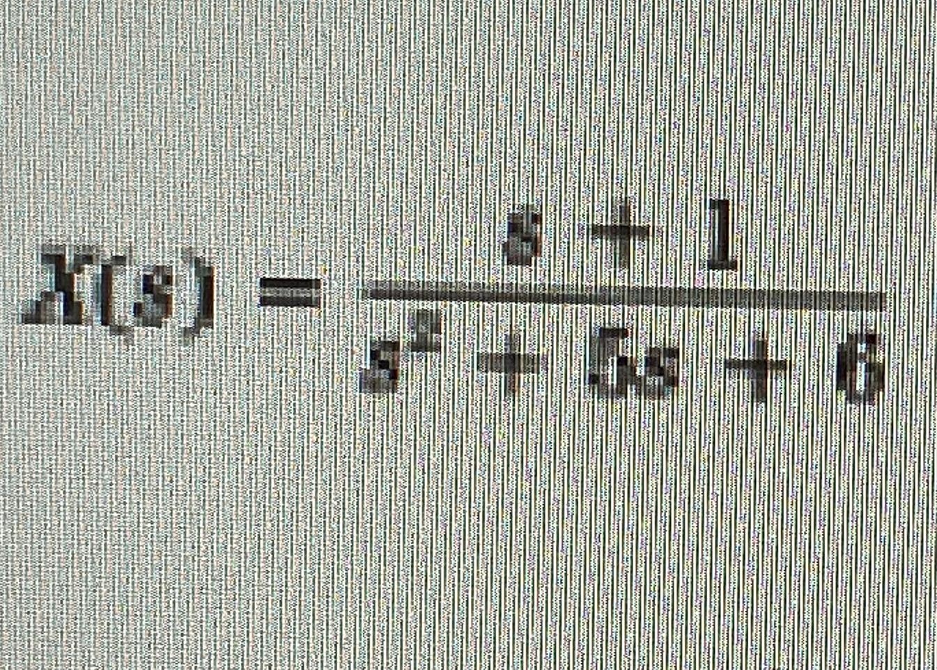 Solved x(s)=s+1s2+5s+6 | Chegg.com