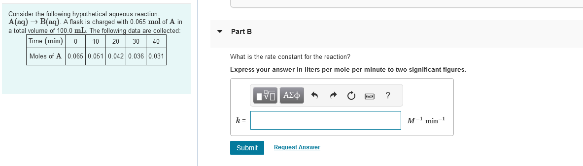 Solved Consider the following hypothetical aqueous | Chegg.com