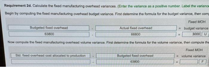Solved Requirement 2d. Calculate the fixed manufacturing | Chegg.com