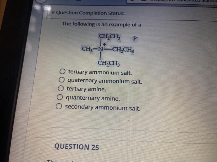 Solved Question Completion Status: The following is an | Chegg.com