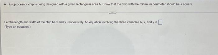 Solved A microprocessor chip is being designed with a given | Chegg.com